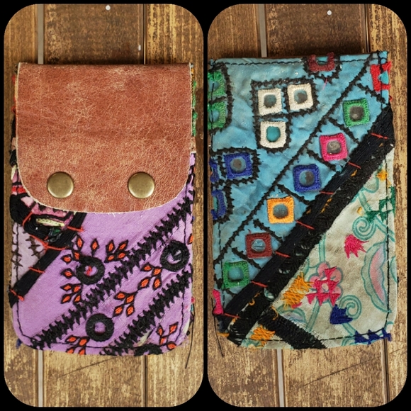 Free People | Bags | Free People Boho Embroidered Repurposed Wallet ...